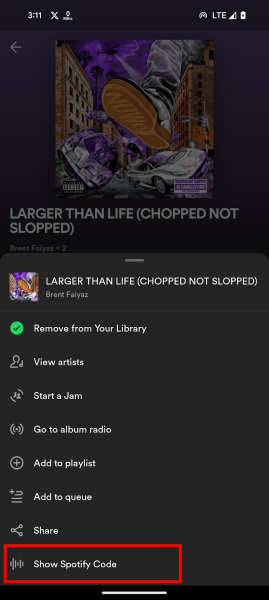 How to scan a Spotify code?