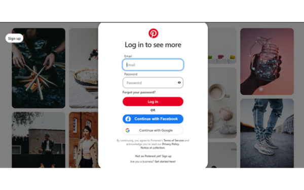 What's the way to check Pinterest history?
