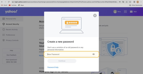 How to Change or Reset Your Yahoo Password？