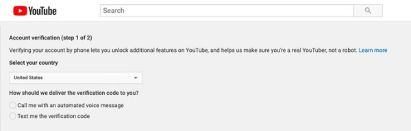 How to verify youtube account？