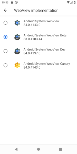 Android System WebView Dev APK Free Download - Android App