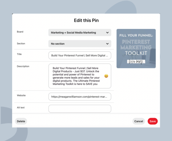 How do you delete a pin on pinterest？